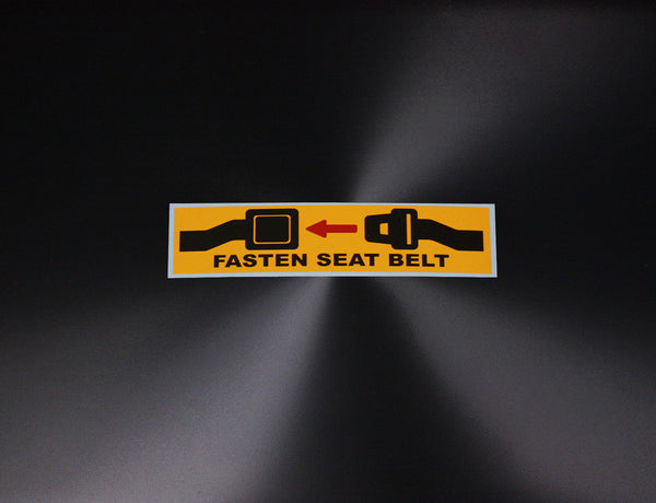 Car Decal / Sticker - 2 Point Seat Belt Warning Sticker – Hachi Auto